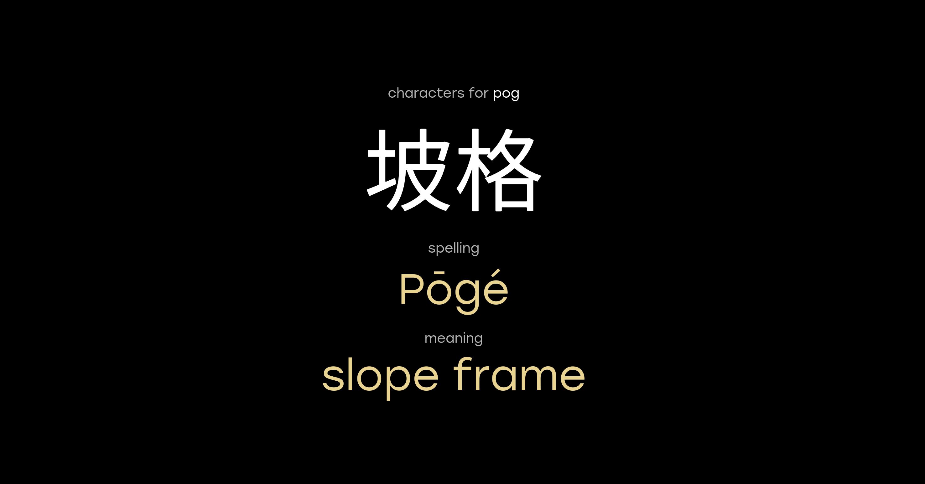 Meaning of name Pog in Chinese | Laoshi