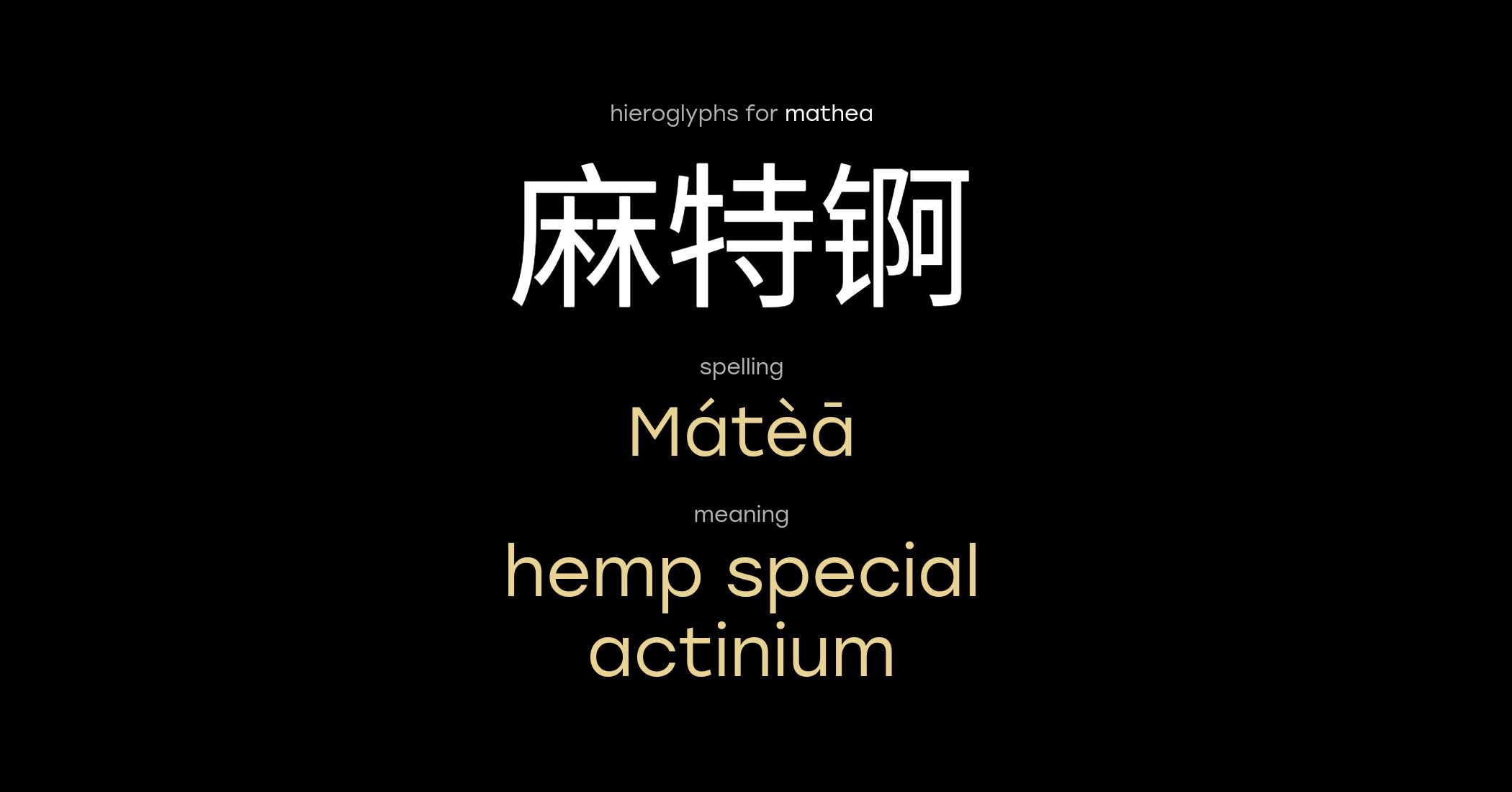 Meaning of name Mathea in Chinese | Laoshi