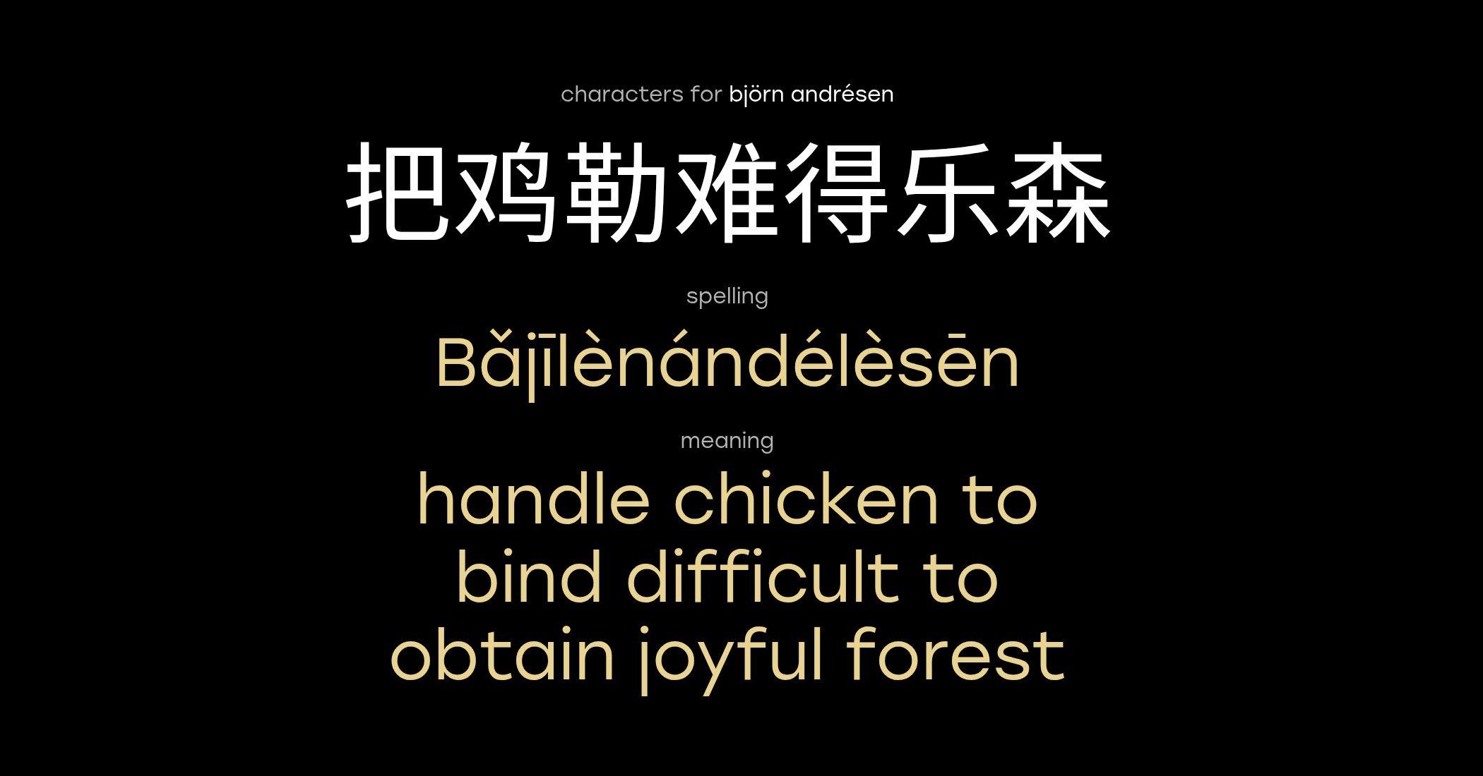 Meaning of name Bjrnandrsen in Chinese | Laoshi