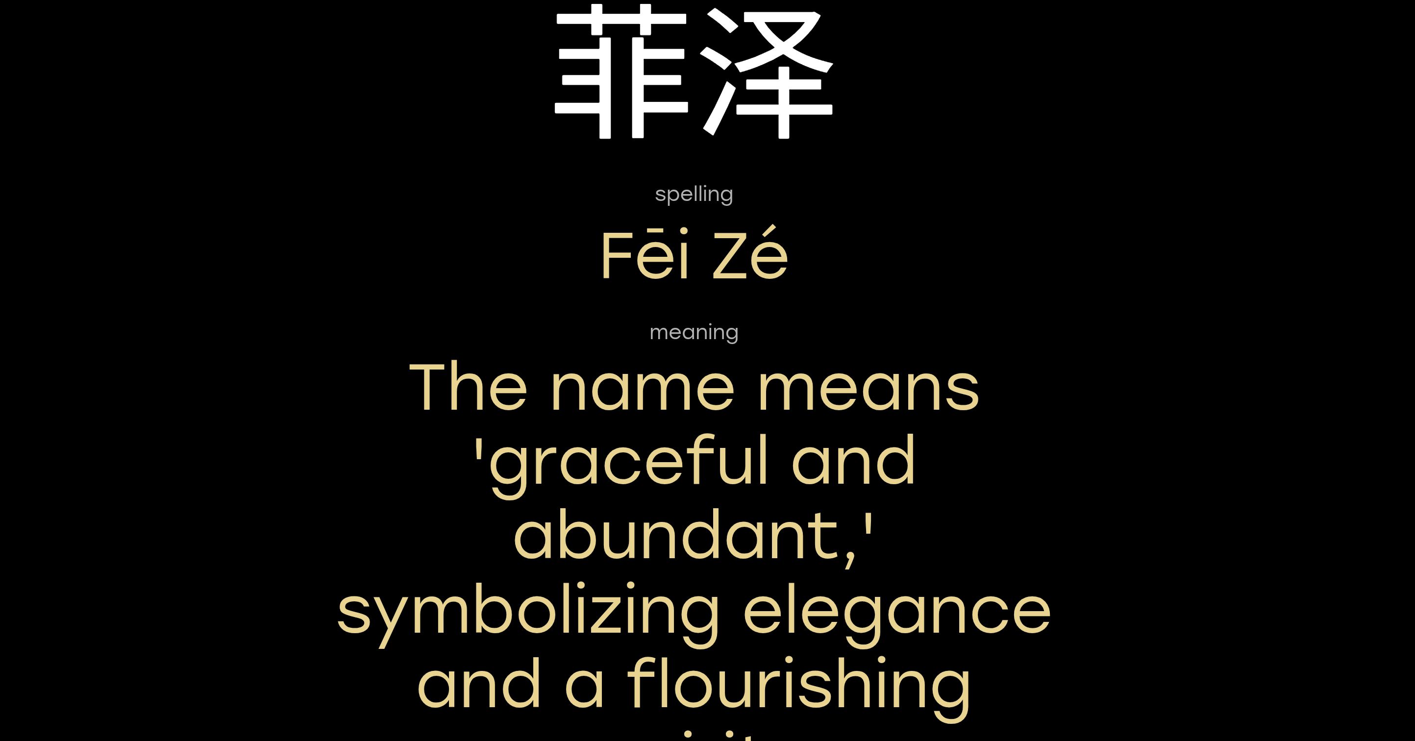 Meaning of name Fayegizzelle in Chinese | Laoshi