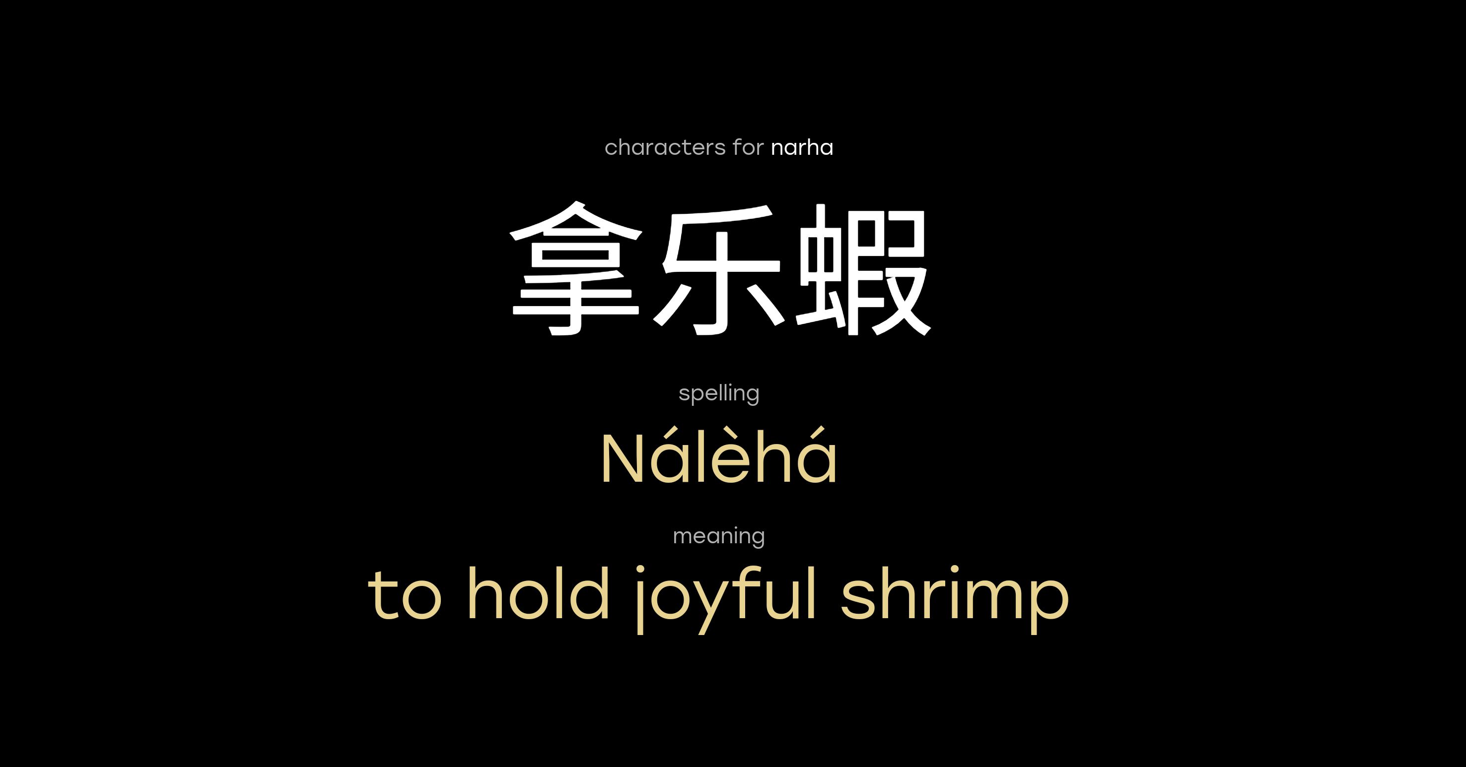 Meaning of name Narha in Chinese | Laoshi