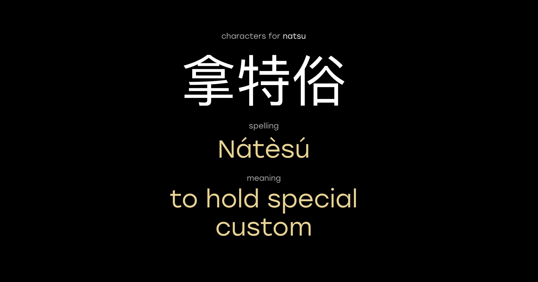 Meaning of name Natsu in Chinese | Laoshi
