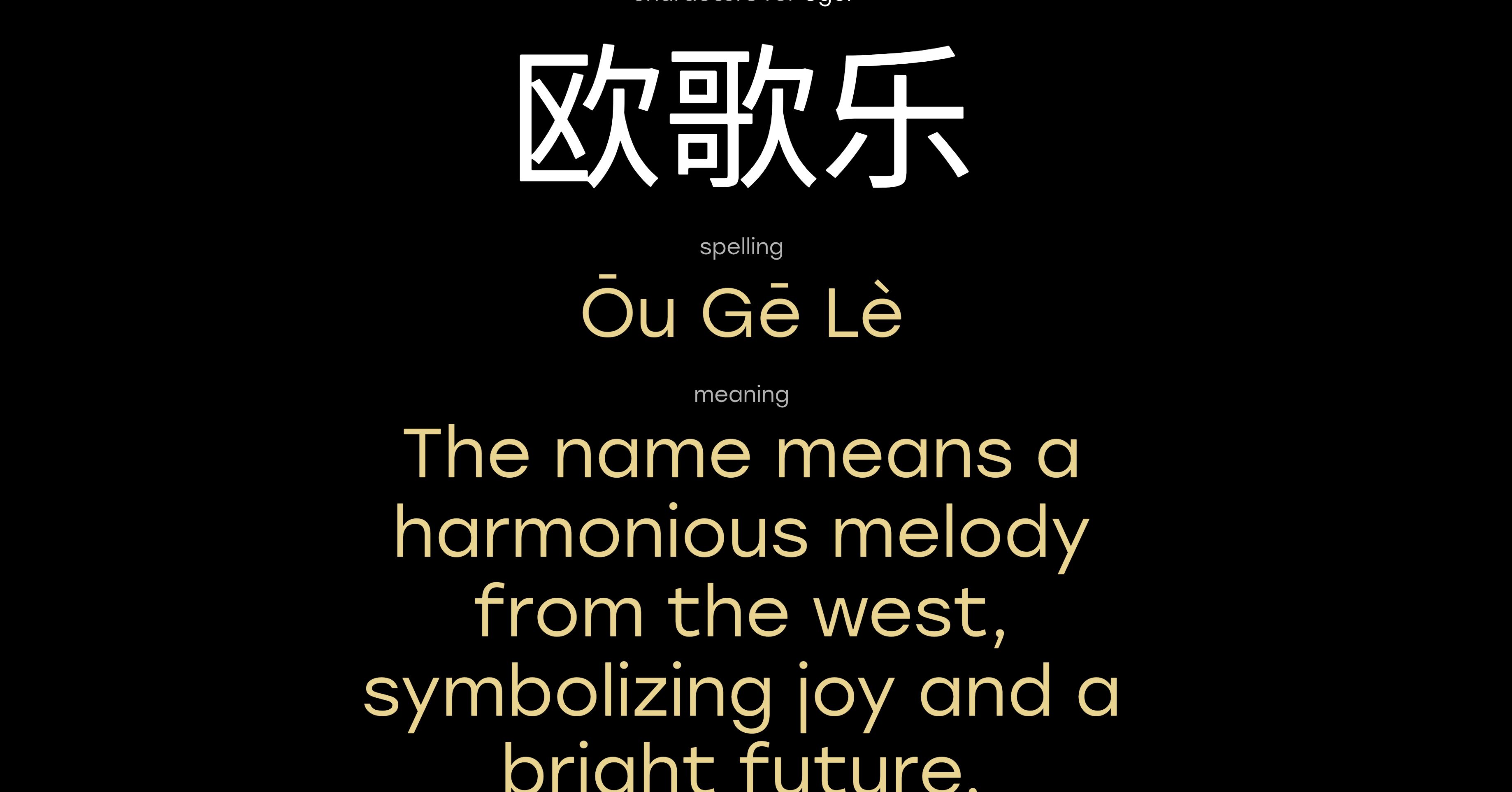 Meaning of name Ogel in Chinese | Laoshi