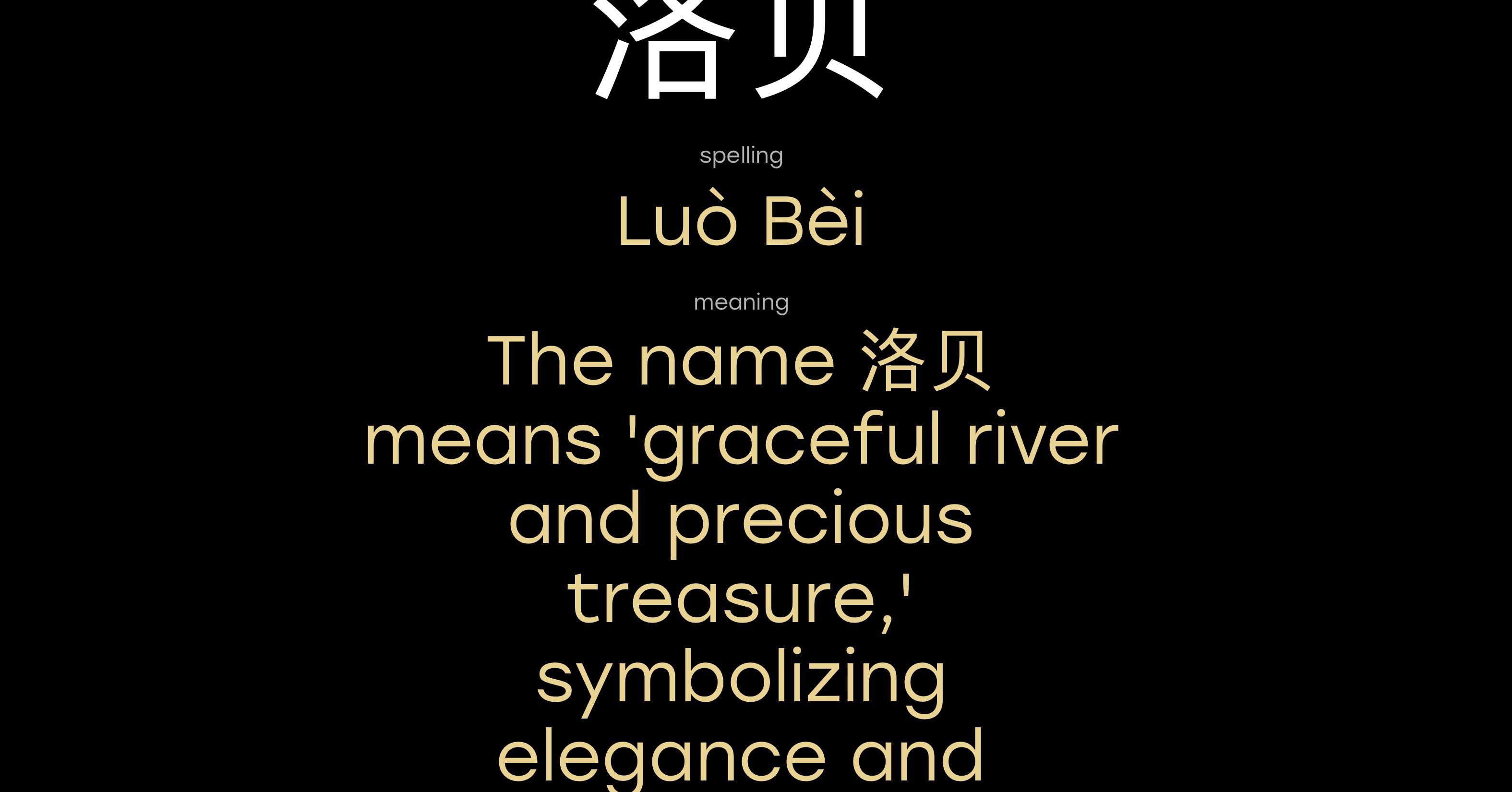Meaning of name Lorebelle in Chinese | Laoshi