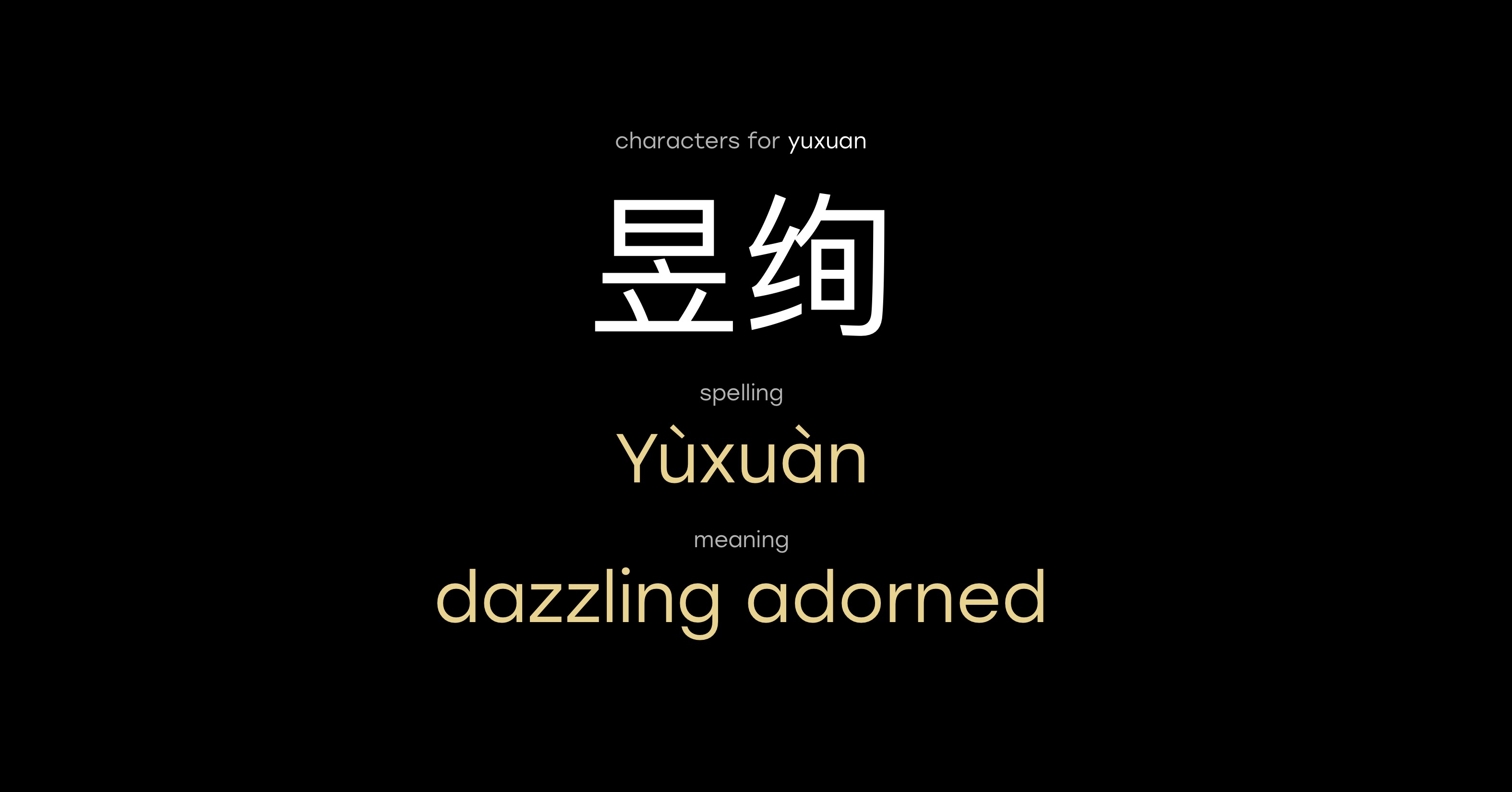 Meaning of name Yuxuan in Chinese | Laoshi