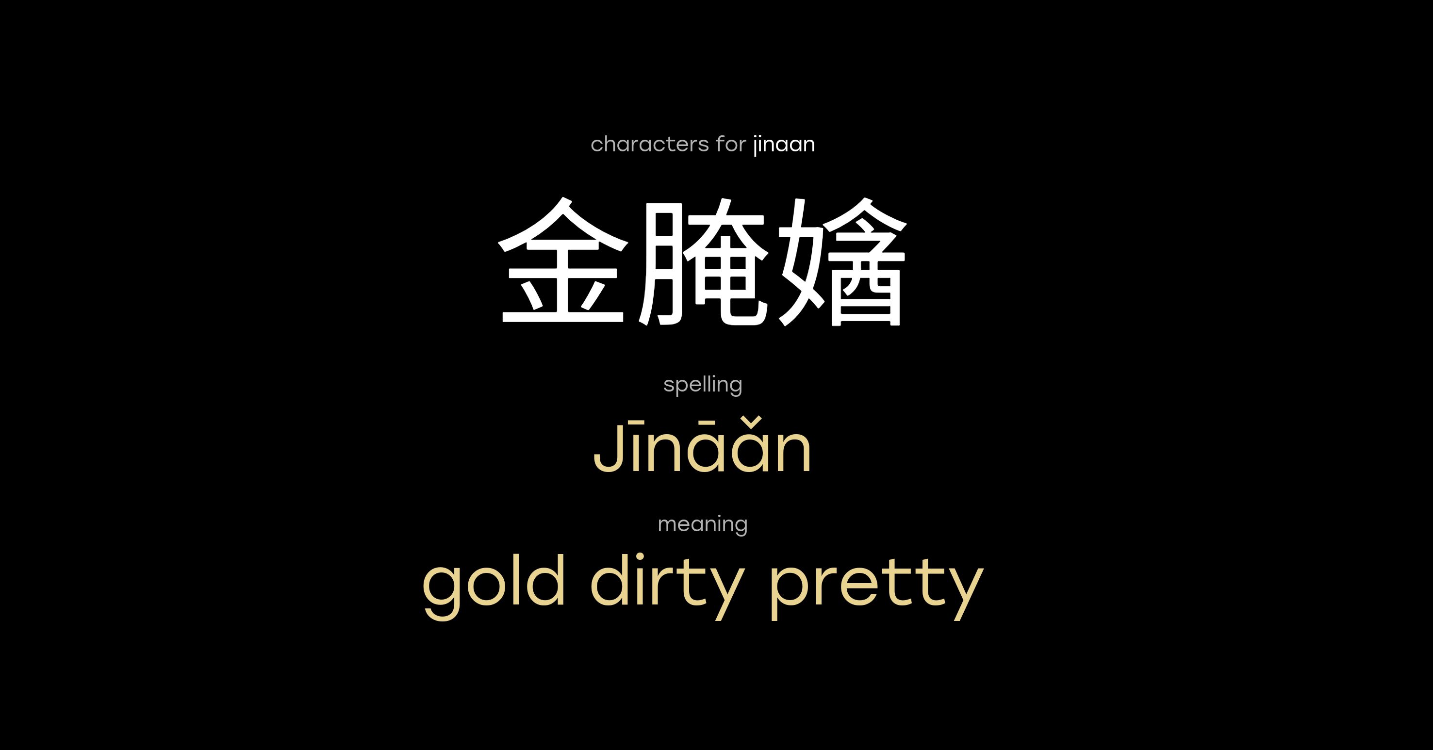 Meaning of name Jinaan in Chinese | Laoshi
